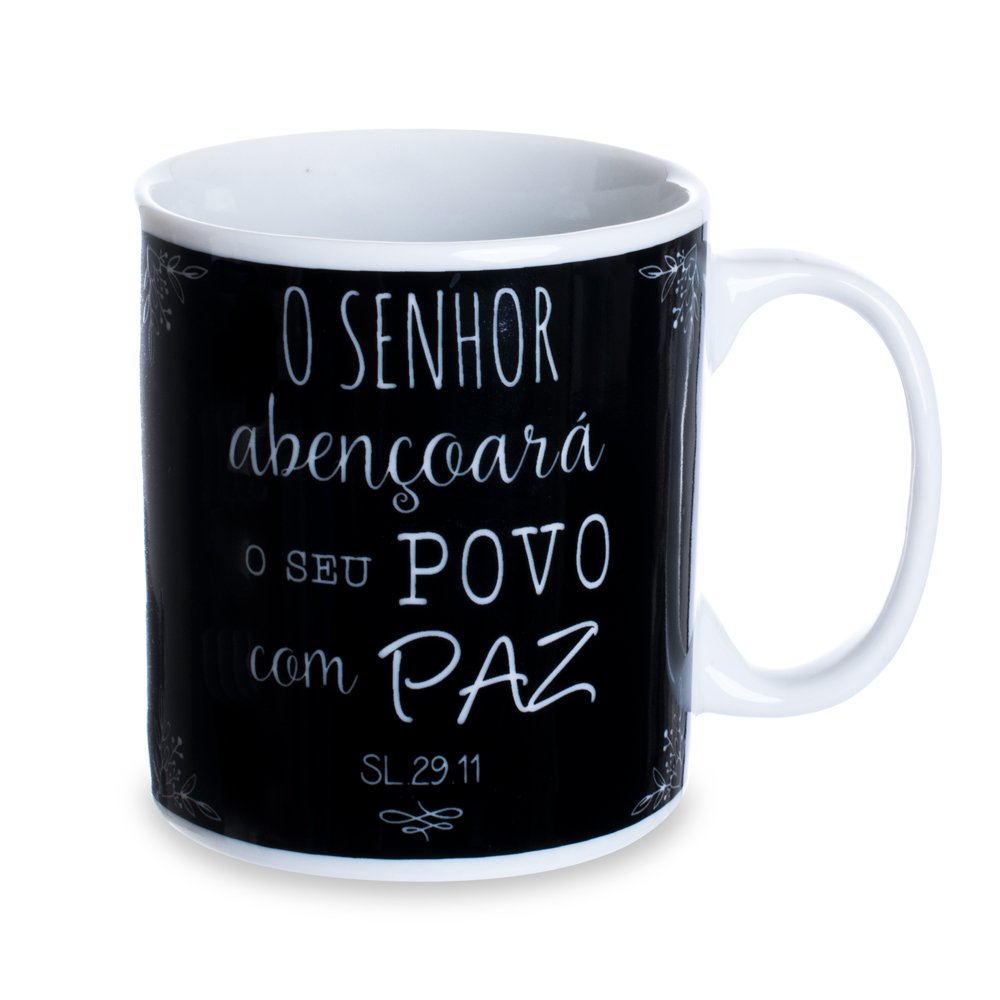 BMB Canecas - cod: 6052 - Caneca de Porcelana 320 ml decoração faixa- O ...